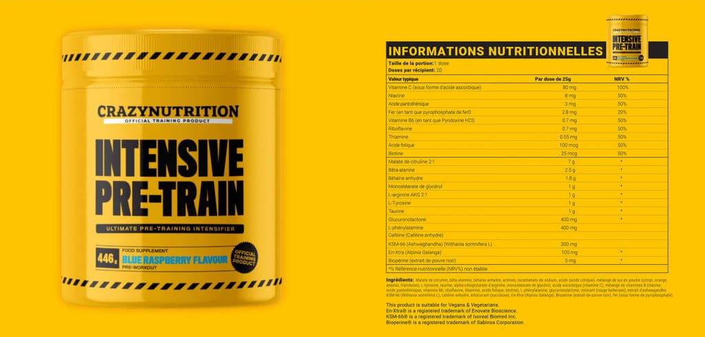 Intensive Pre-Train : Avis et test 2025 du pre workout