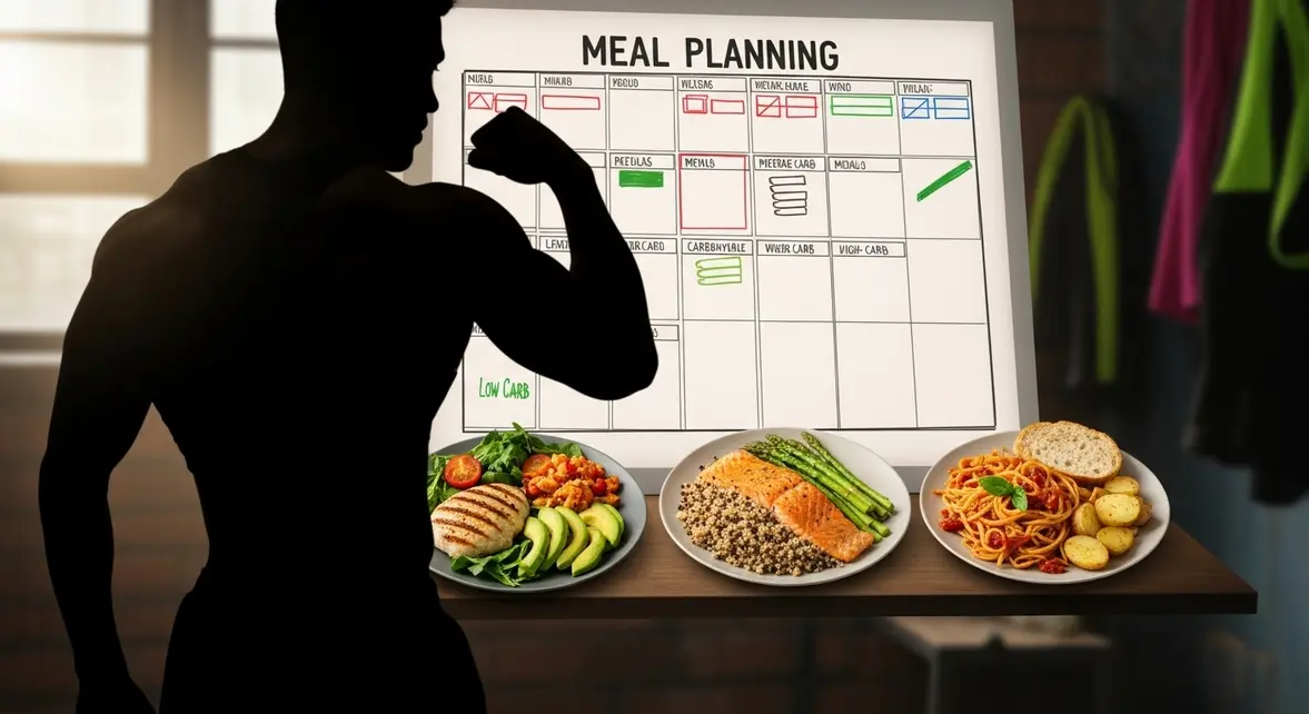 Menus carb cycling 7 jours : sèche musclée validée par un coach